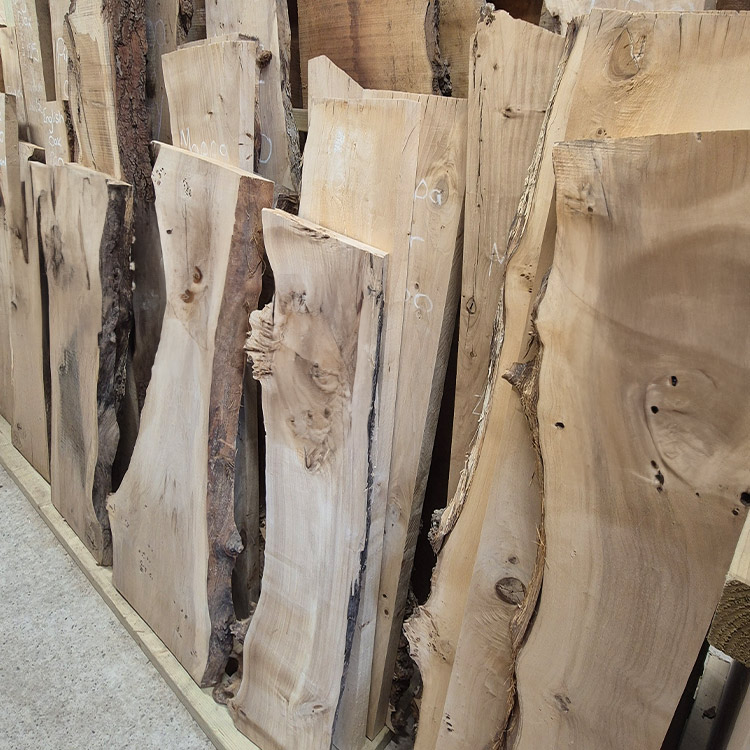 Kiln Dried Live Edge Mappa Burr Slabs | British Sourced Timber